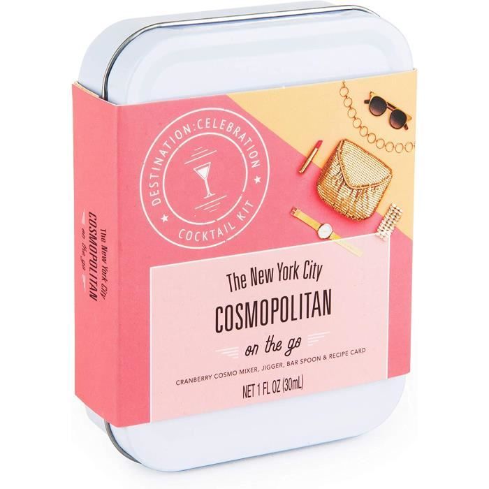 Gifts, Cocktail Kit Travel Tin Gift Set, Includes Cranberry Cosmo ...