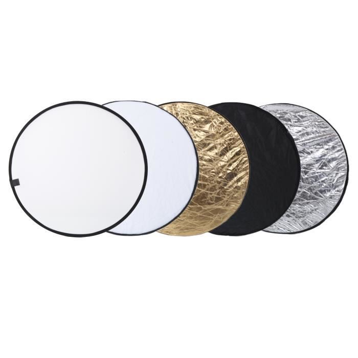 Cikonielf Réflecteur à disque rond portable pliable Kits de diffuseur ...