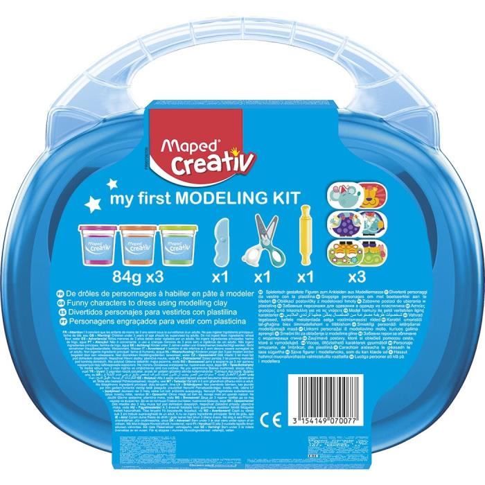 MAPED CREATIV - Ma première pâte à modeler - Souris et lion à décorer ...