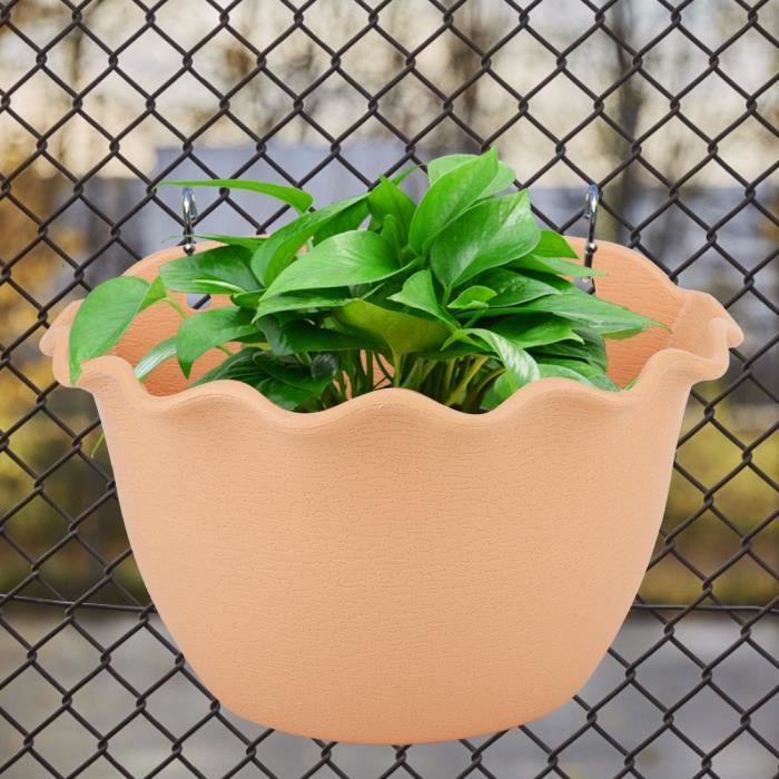 Pot de fleurs mural - VGEBY - Grand pot suspendu en plastique - 26,5x17 ...
