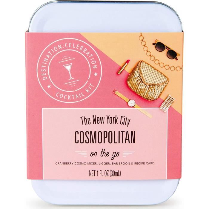 Gifts, Cocktail Kit Travel Tin Gift Set, Includes Cranberry Cosmo ...