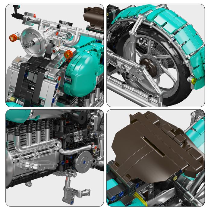 Mold King 23004 Jouets techniques de voiture La motocyclette American ...