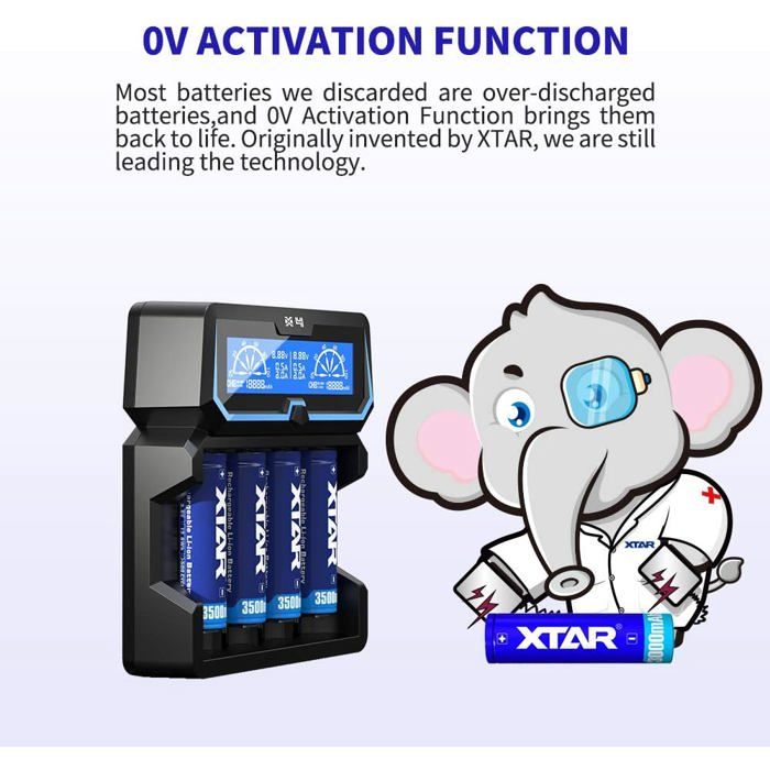 Chargeur de batterie rapide-KAL-Chargeur Batterie Rapide 2A LCD 2 Ports ...