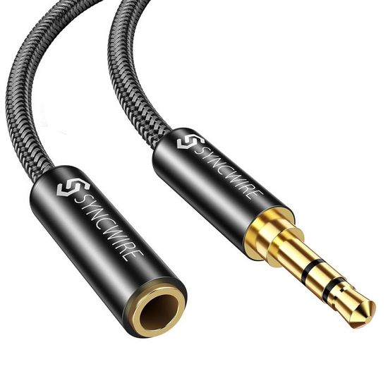 Rallonge Jack 3,5mM Câble Jack Mâle à Femelle Adaptateur Rallonge Prise ...