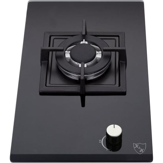 KH Domino 1x Brûleurs Table de Cuisson Gaz en Verre trempé 30cm WOK 1Z ...