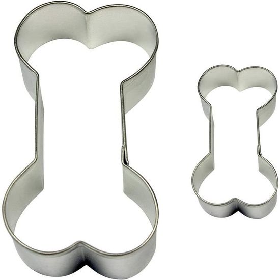 PME SC608 Lot de 2 Emporte pièces Os pour Biscuits et Gâteaux, Acier ...