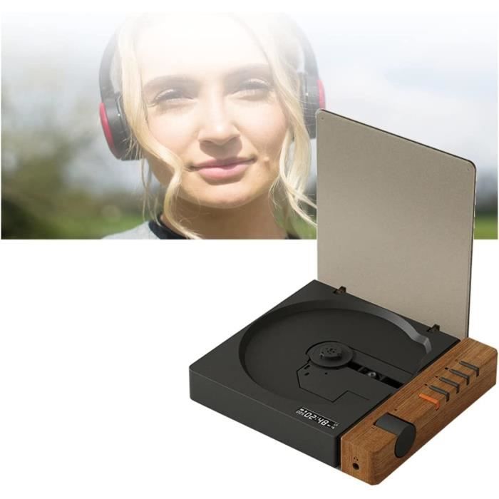 Lecteur CD rétro Rechargeable, Lecteur de Disque Compact Portable pour ...