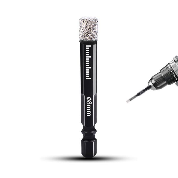Foret Diamant 10mm Forets Mèches Diamant avec Tige Hexagonale pour ...