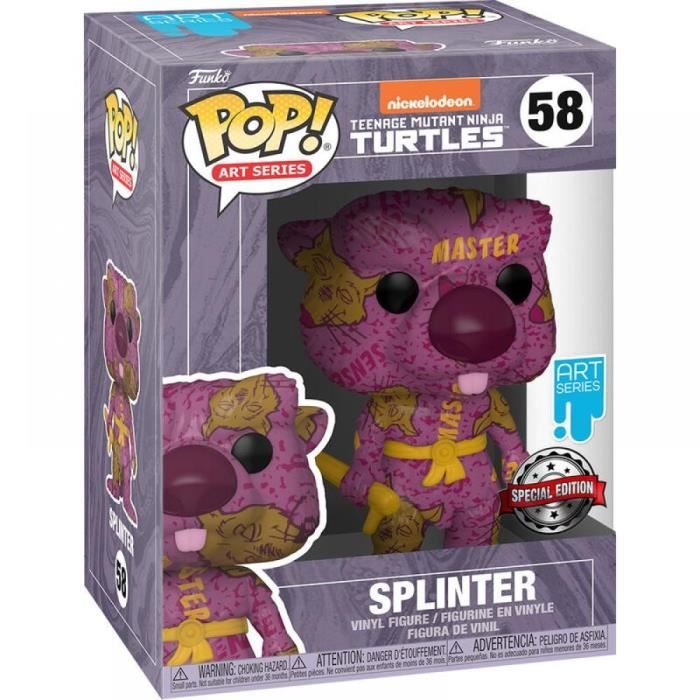 Funko POP! Splinter Artist Series 58 - Tortugas Ninja - Cdiscount Jeux ...