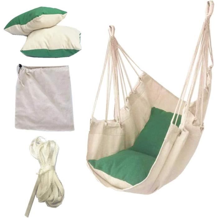 Siège Suspendu En Toile De Coton Fauteuil Suspendu Chaise Hamac,Style 3 ...