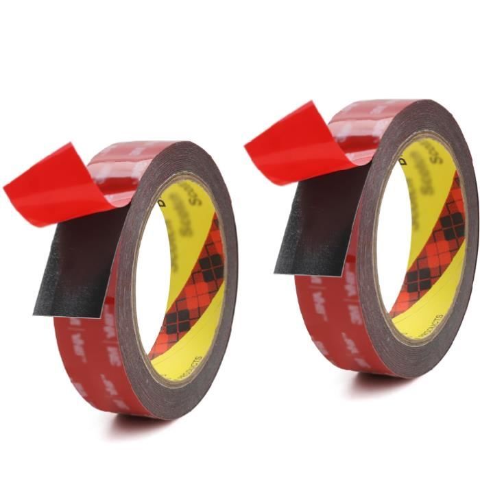 Ruban Adhésif Double Face Extra Fort - Scratch - Étanche - Résiste Aux ...