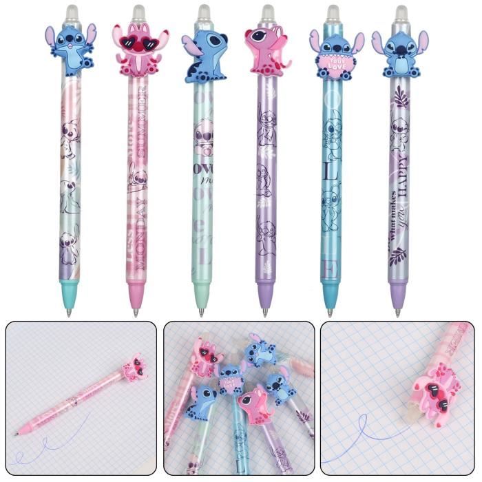 Stylo gel - DISNEY - Stitch - Encre bleue - Effaçable - 0,5mm ...