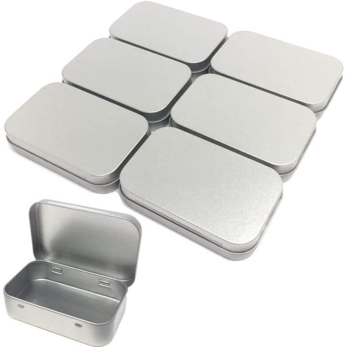 Lot de 6 Petites Boites Metal Mini Boite de Rangement avec Couvercle ...