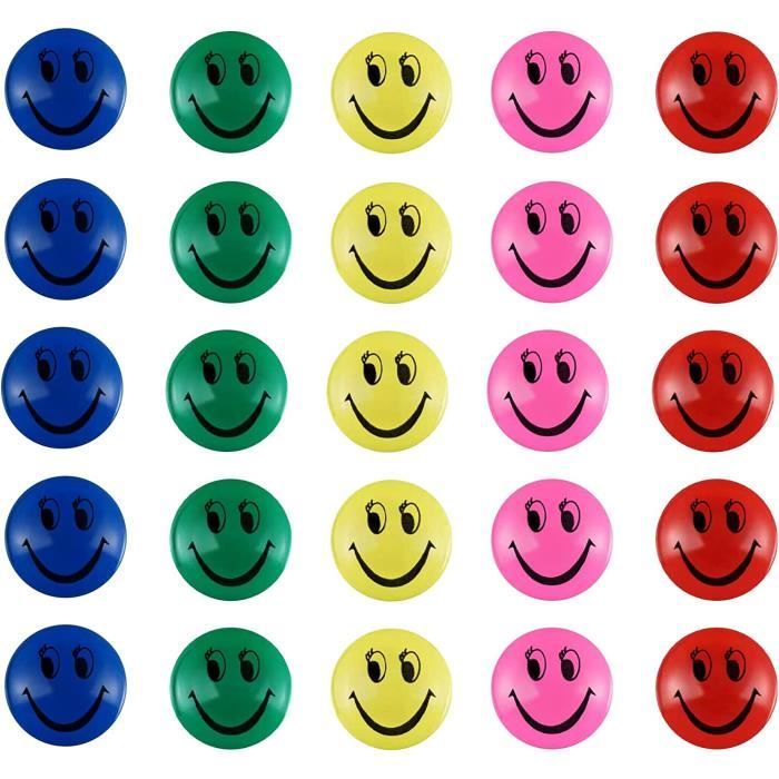 Smiley Magnetique, Tableau Frigo Magnétique Aimants Tableau, 3cm Coloré ...