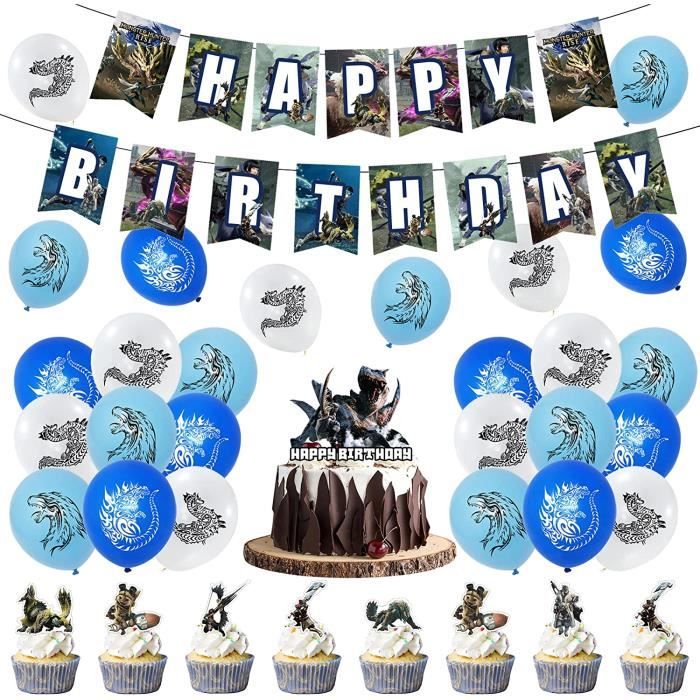 Deco Anniversaire Monster Hunter Anniversaire Décorations Monster ...