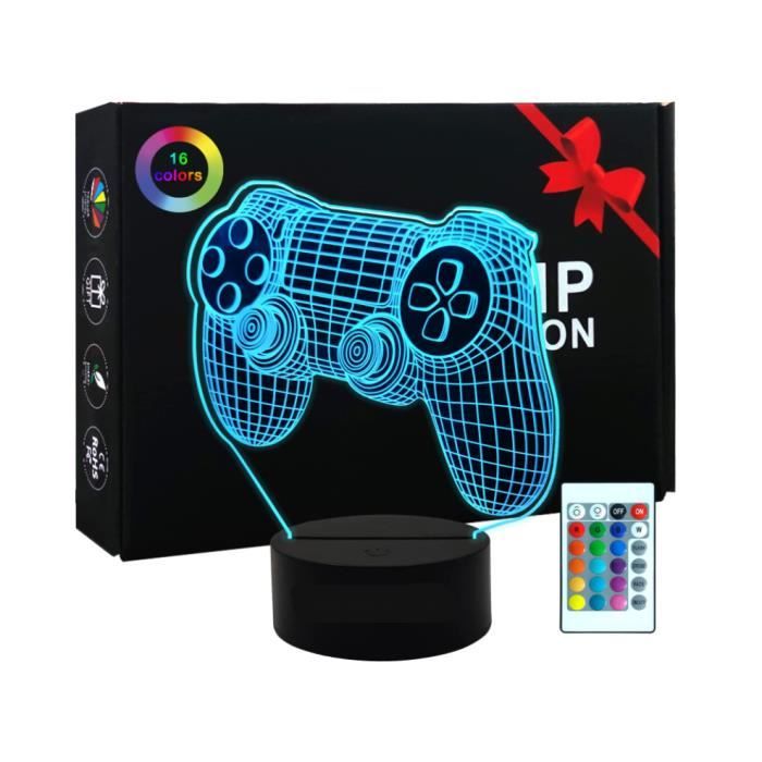 3D Lampe PS4 Lumières Icones Lampe Gamer Avec Télécommande - 16 ...
