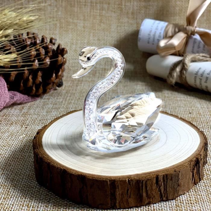 Clair - Figurines en cristal de cygne, Collection'ornement en verre ...