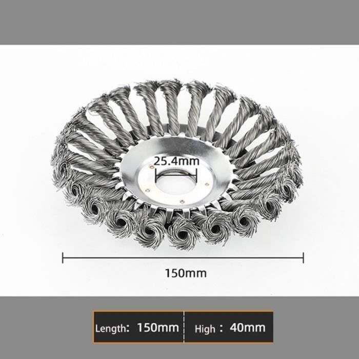 Tondeuse,Tête de coupe en fil d'acier 6 pouces-8 pouces, débroussailleuse, plaque de désherbage ...