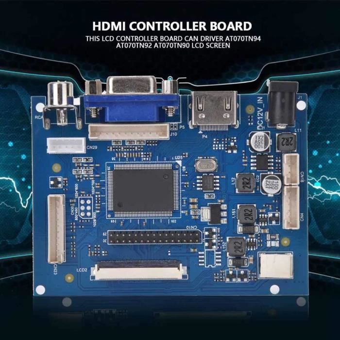 ZJCHAO Carte pilote LCD Carte contrôleur LCD HDMI + VGA + AV AT070TN92 ... ZJCHAO Carte pilote LCD Carte contrôleur LCD HDMI + VGA + AV AT070TN92 ...