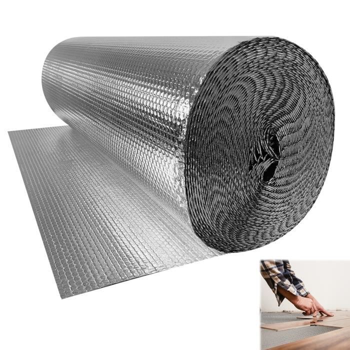 Aufun Film d'isolation Film isolant Double feuille à bulles d'aluminium ...