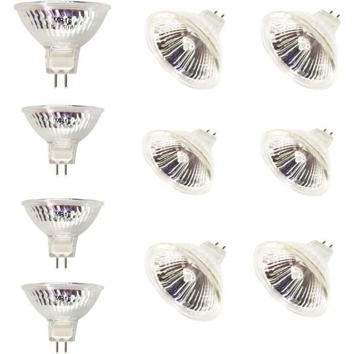 Ampoule Halogène Mr16 50 W Gu5.3 12 V Ampoule À Incandescence Blanc ...