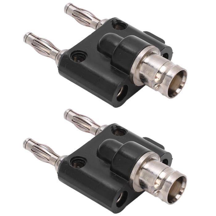 Cikonielf Fiche double banane 2 pièces J.20022 4mm connecteur de fiche ...