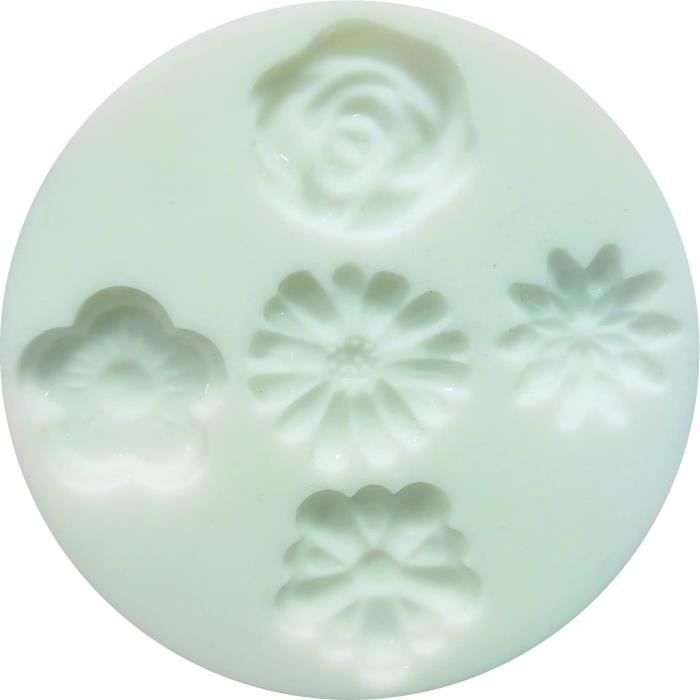 Ce95113C - Fleurs - Un Moule En Silicone Pour Pâte Polymère Et Auto ...