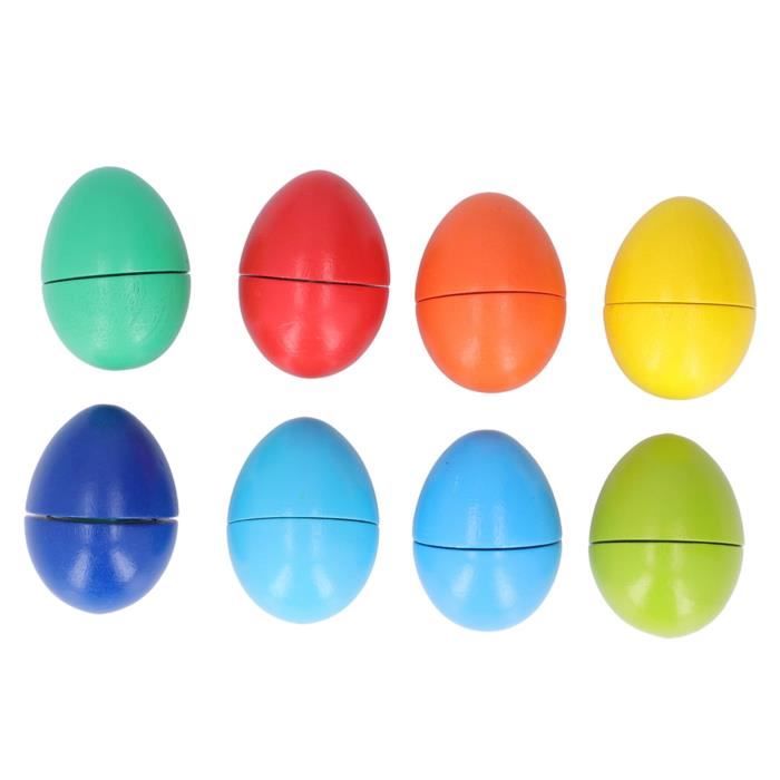 Fdit Jouet d'oeufs assortis Oeufs assortis en bois Jeu de jouets ...