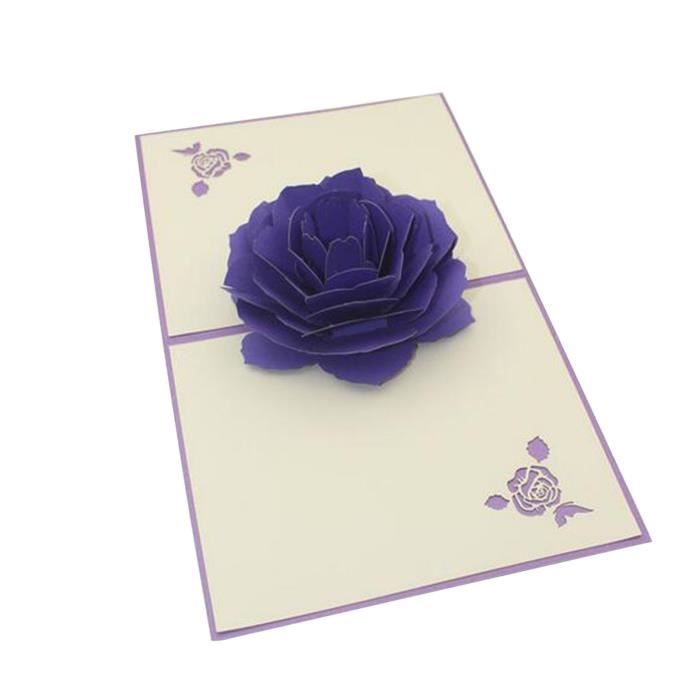 Carte de Saint Valentin 3D Carte de voeux créative en papier fait main ...