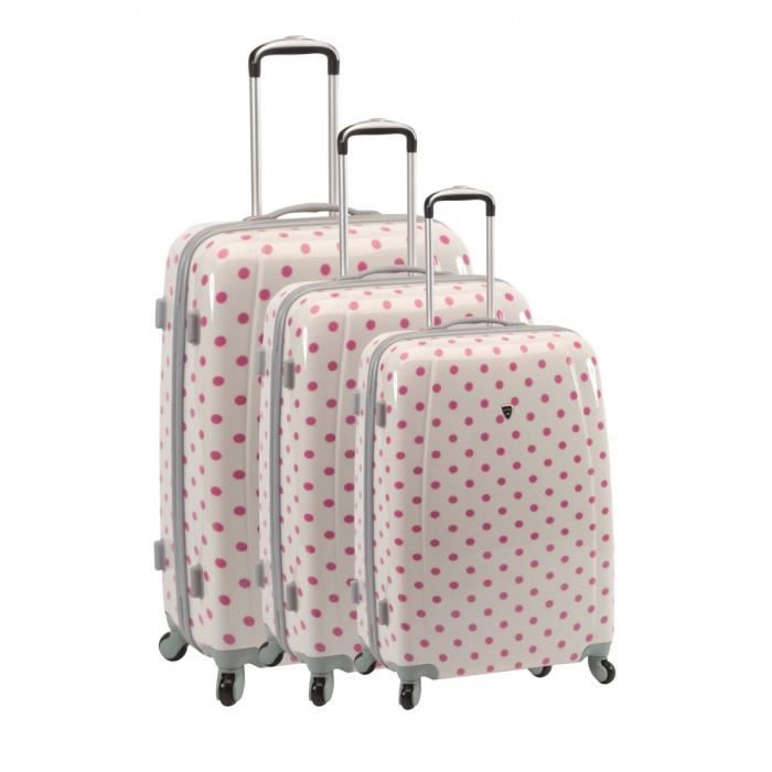 Set de 3 valises 4 roues original sydney blanc