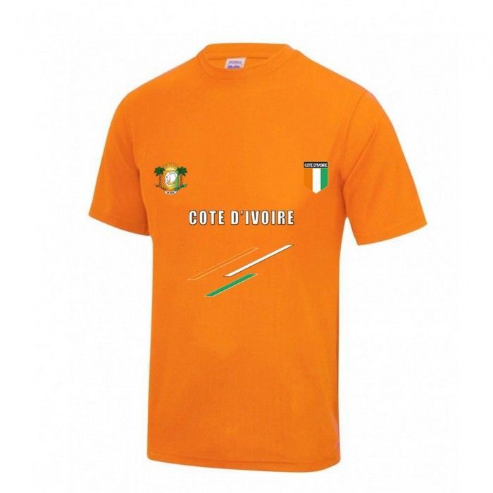 Maillot de foot Côte Ivoire homme orange - - Orange - Cdiscount Sport