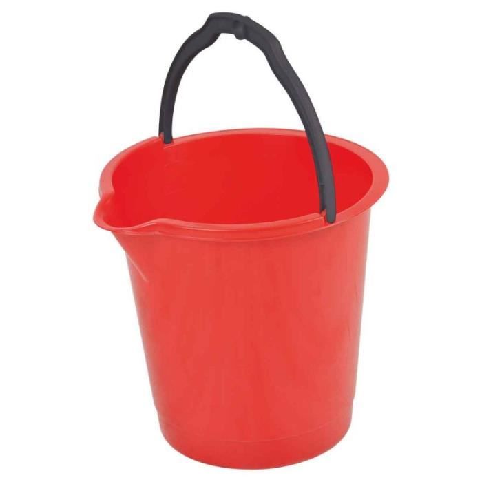 Seau En Plastique "ménage" 7l Rouge - Paris Prix - Cdiscount Maison