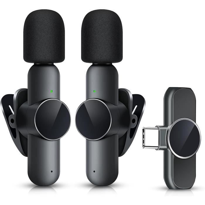 Micro Cravate Sans Fil Usb C Pour Android, Micro Sans Fil Type-C Professionnel Pour Téléphone ...