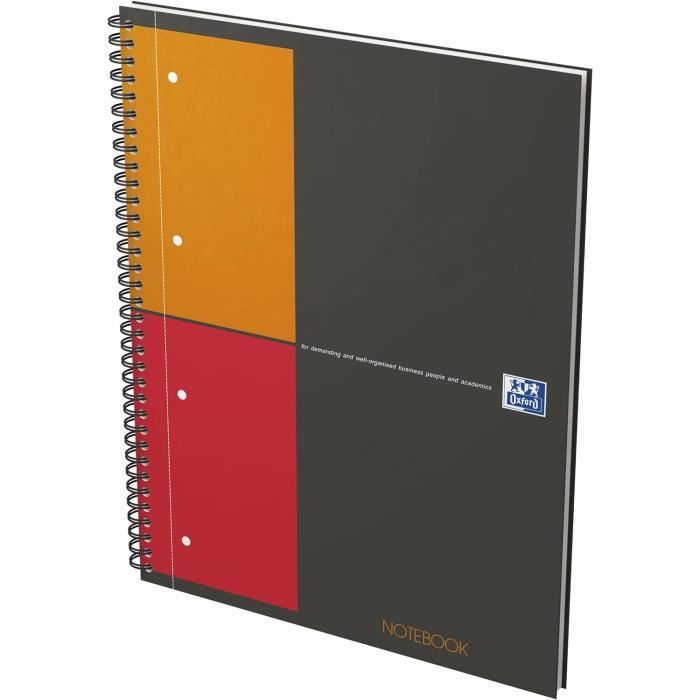 OXFORD Cahier International Notebook A4+ Petits Carreaux 5mm 160 Pages ...