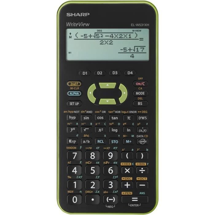 Sharp EL-W531XHGR Calculatrice53 - Cdiscount Beaux-Arts et Loisirs créatifs