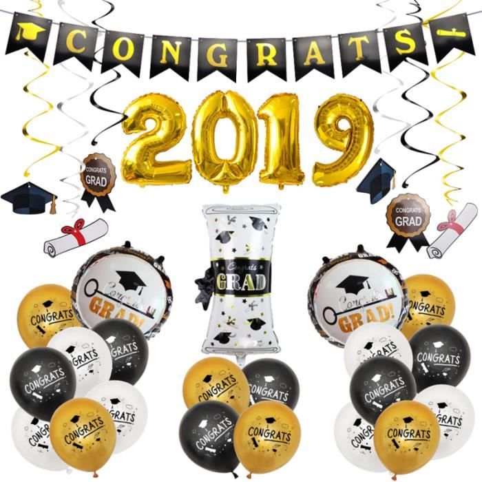 Graduation Alphabet Banners Printed Latex Aluminium Film Balloon Photo ...