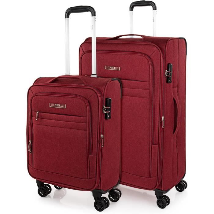 Set Valise Souples À 4 Roulettes - Lot Valise Tissu À Roulette - Sets ...