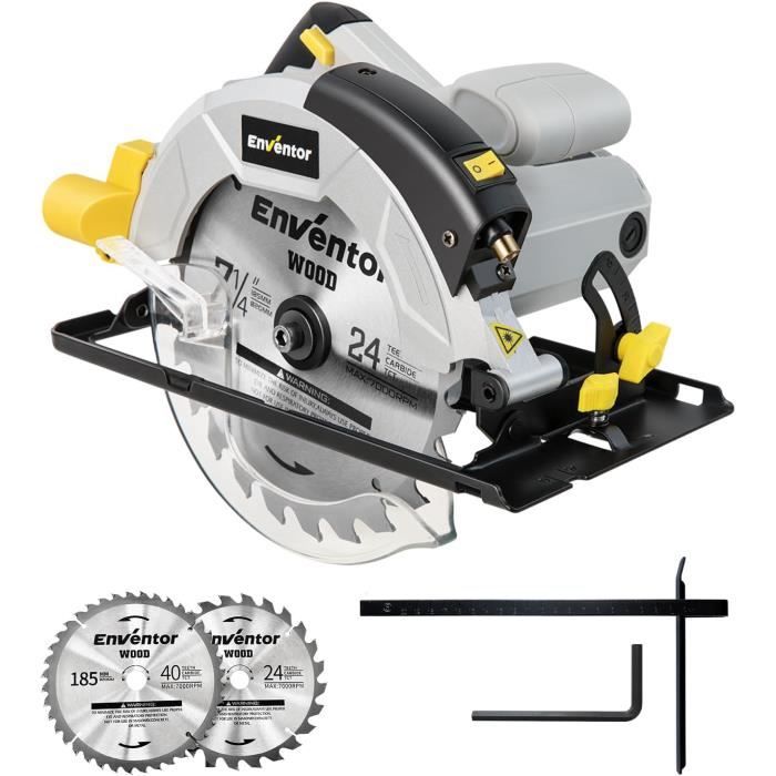 Scie Circulaire 1200W Avec Guidage Laser, Scie Circulaire Pour Le Bois ...