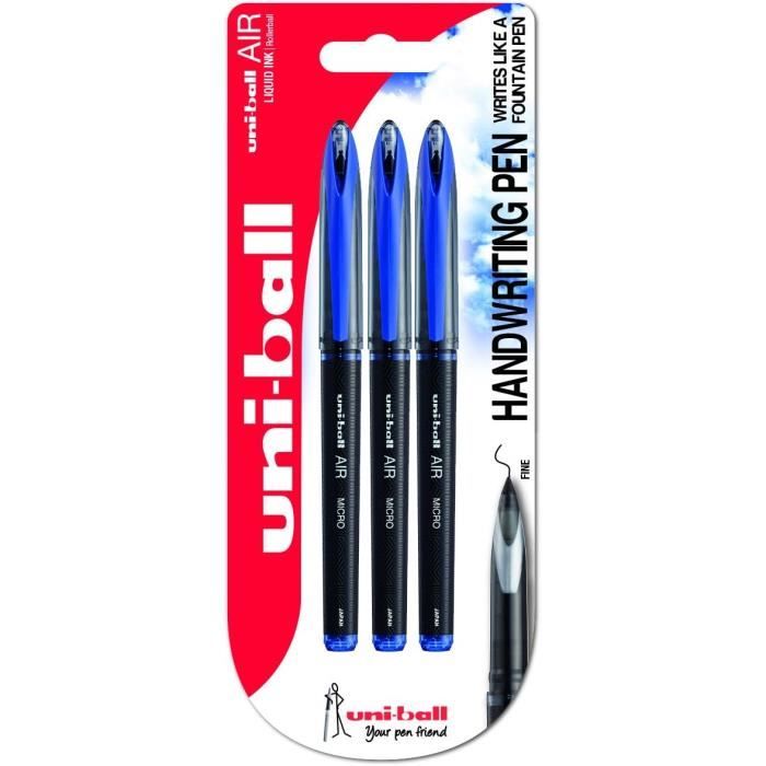 Uniball Air Ub-188-Micro Pack De 3 Stylos À Bille Encre Permanente ...