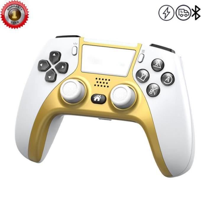 FLY23437-Manette sans fil pour PS4 Bluetooth Manette de jeu PS4 Double ...
