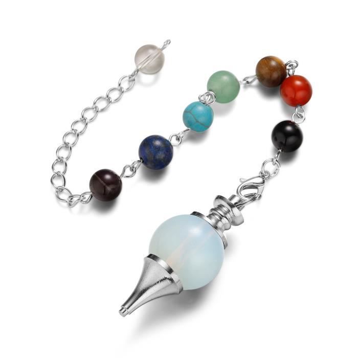 Pierre naturelle Reiki pendule ange Balance arbre de noël pendentif ...