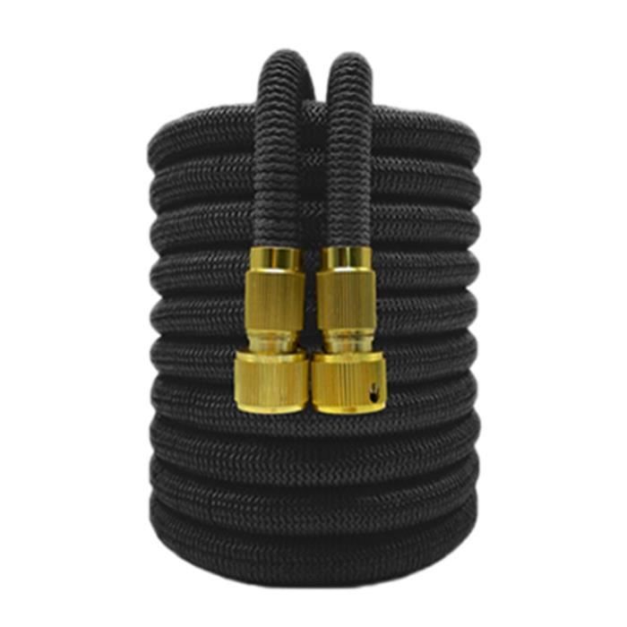 TUYAU - BUSE - ACCESSOIRE DE BUSE,Black Hose-1-2 ''-25ft--Tuyau'arrosage Flexible et extensible ...