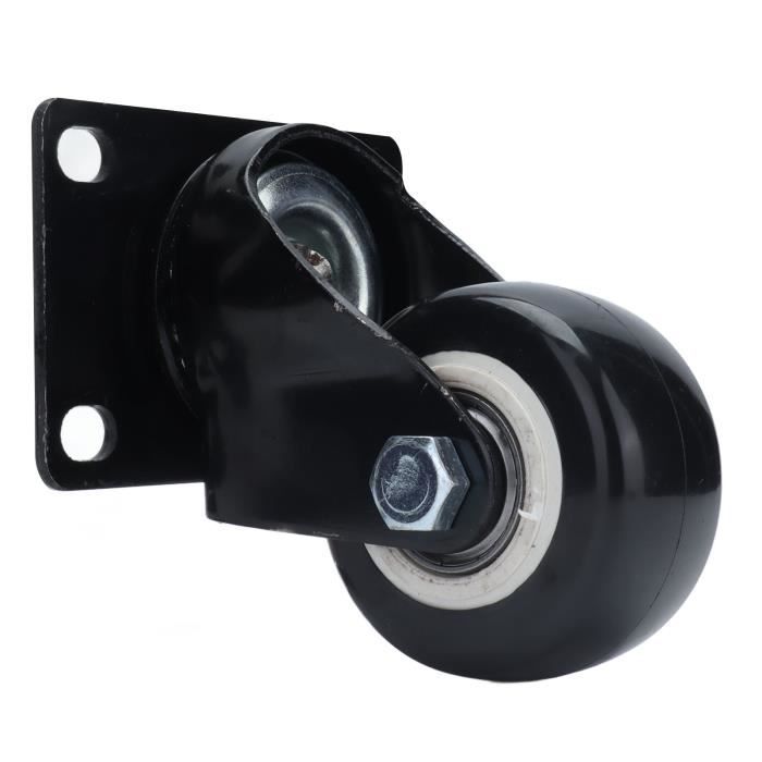 Zerone roue de chariot Roulette pivotante 2,5 pouces roue en polyester ...