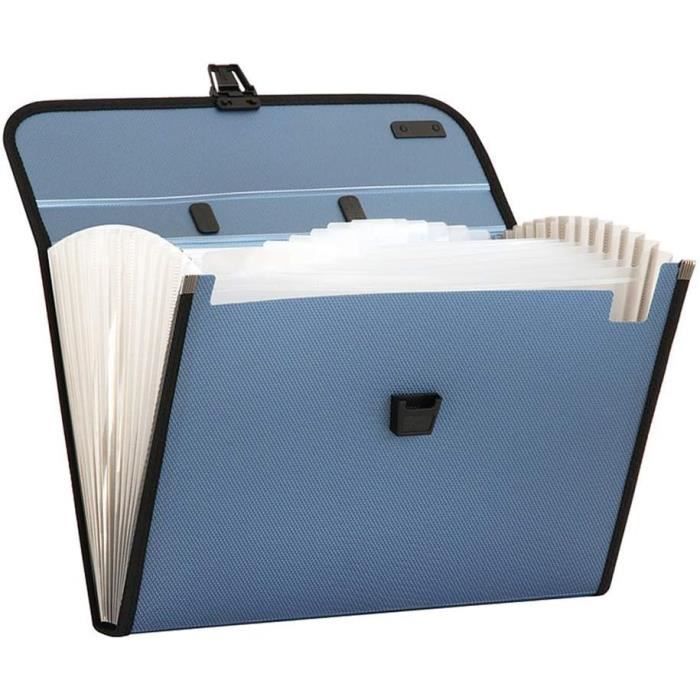 Porte-Documents Portable Format A4 Classeur Extensible Avec 12 Poches ...