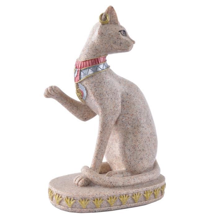 Chat Egypte Statue de Grès Sculpture Figurine Sculpté à la Main ...
