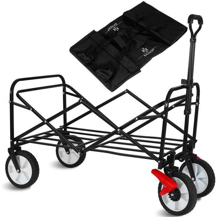 KESSER® Chariot de transport pliable | Chariot à main | Charrette à ...