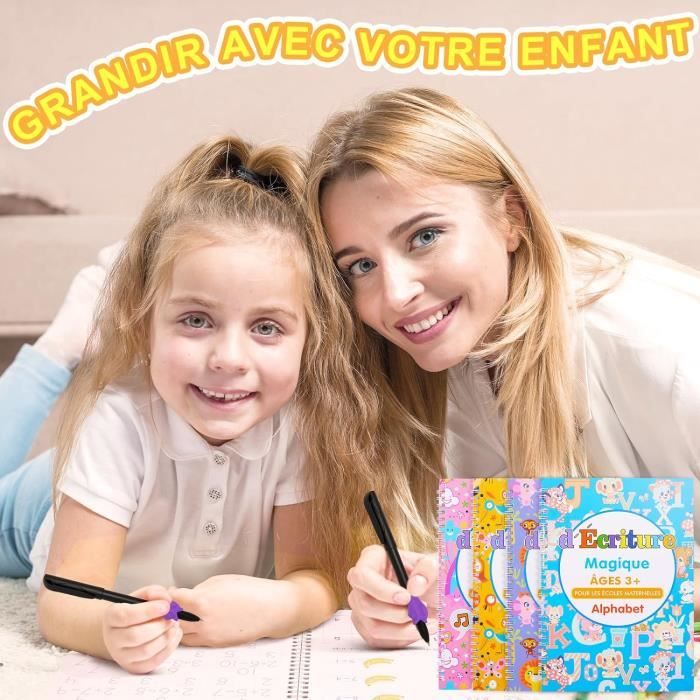 Cahier Ecriture Magique Apprendre À Ecrire Calligraphie Enfant - Grande ...
