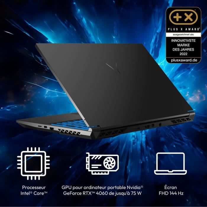 PC portable Gamer ERAZER - DEPUTY P60 - Windows 11 - 15,6'' FHD 144Hz ...