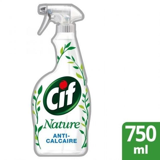 6 Cif Nature's Recette de Salle de Bain Enlèvement de Calcaire avec ...