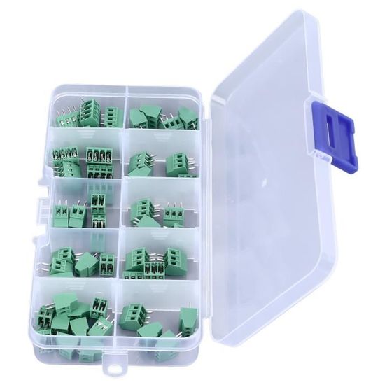 Connecteur de Borne à Vis - CIKONIELF - Kit de 50 - Pas de 2,54 mm ...
